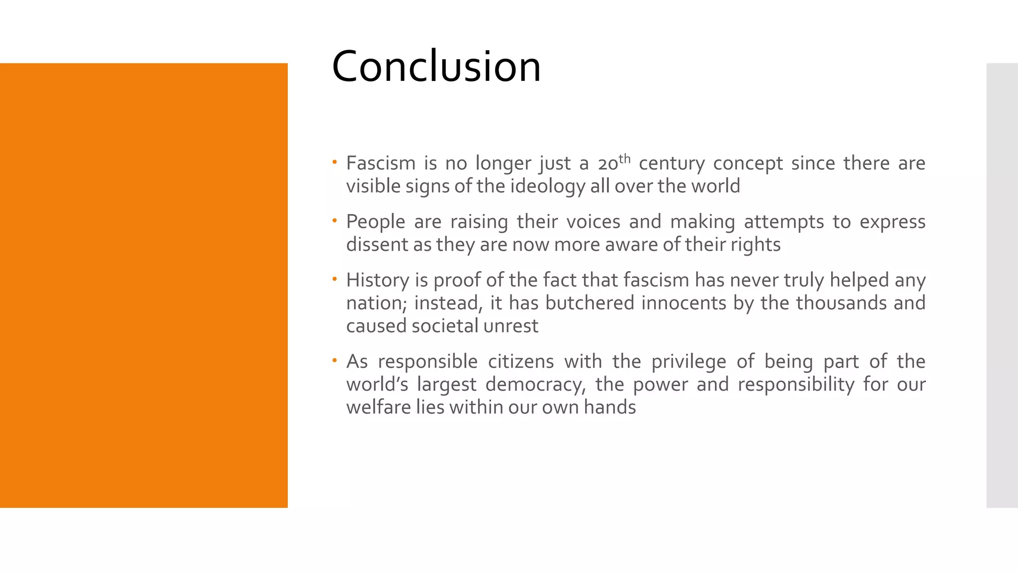 Fascism - The History and Evolution, Its relevance in the modern world ...