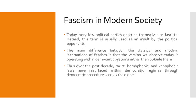 Fascism - The History and Evolution, Its relevance in the modern world ...