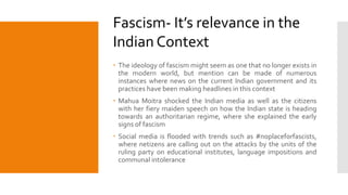 Fascism - The History and Evolution, Its relevance in the modern world ...