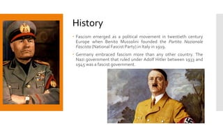 Fascism - The History and Evolution, Its relevance in the modern world ...