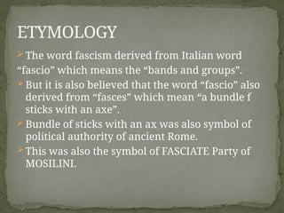 FASCISM political ideology - Philippine P | PPTX