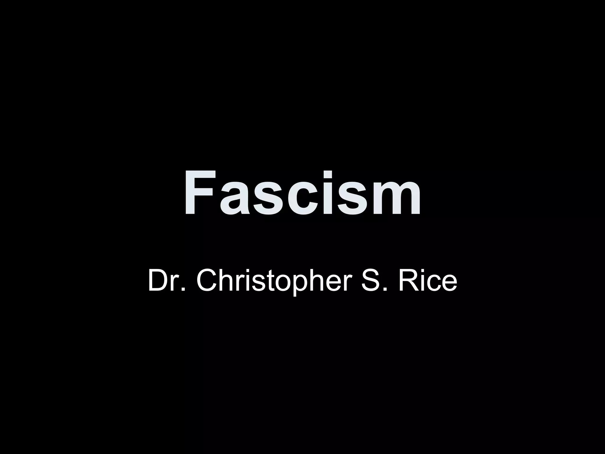 Fascism | PPT