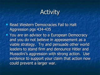 Fascism, Nazism, And Instability | PPT