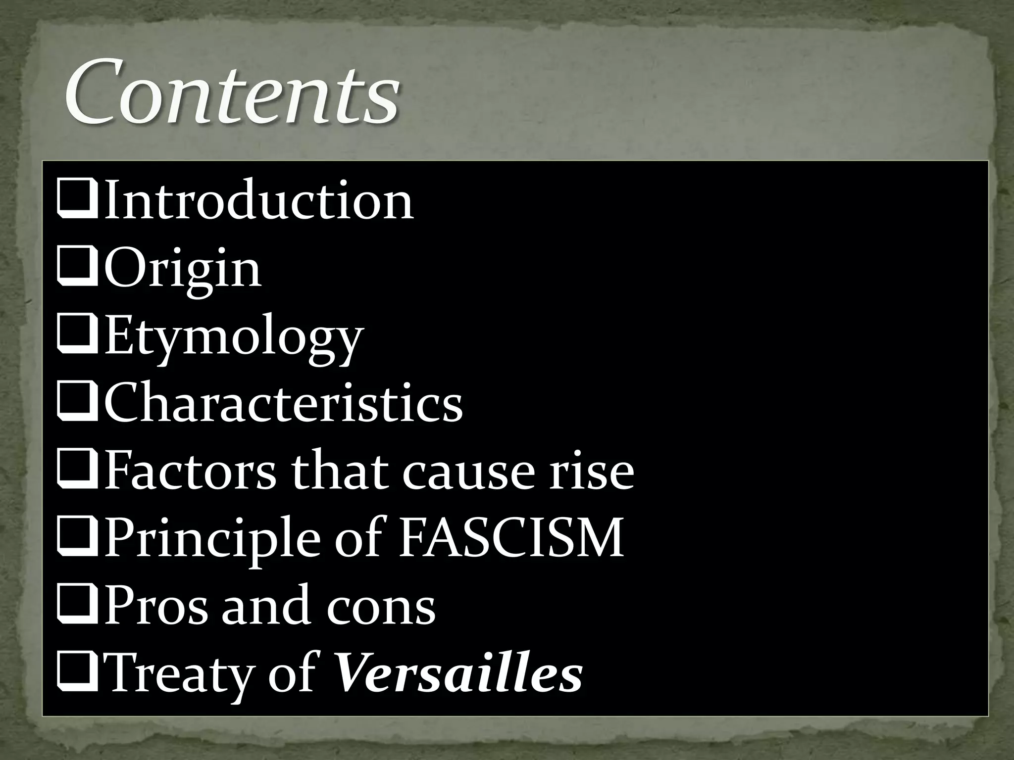 Fascism introduction | PPTX