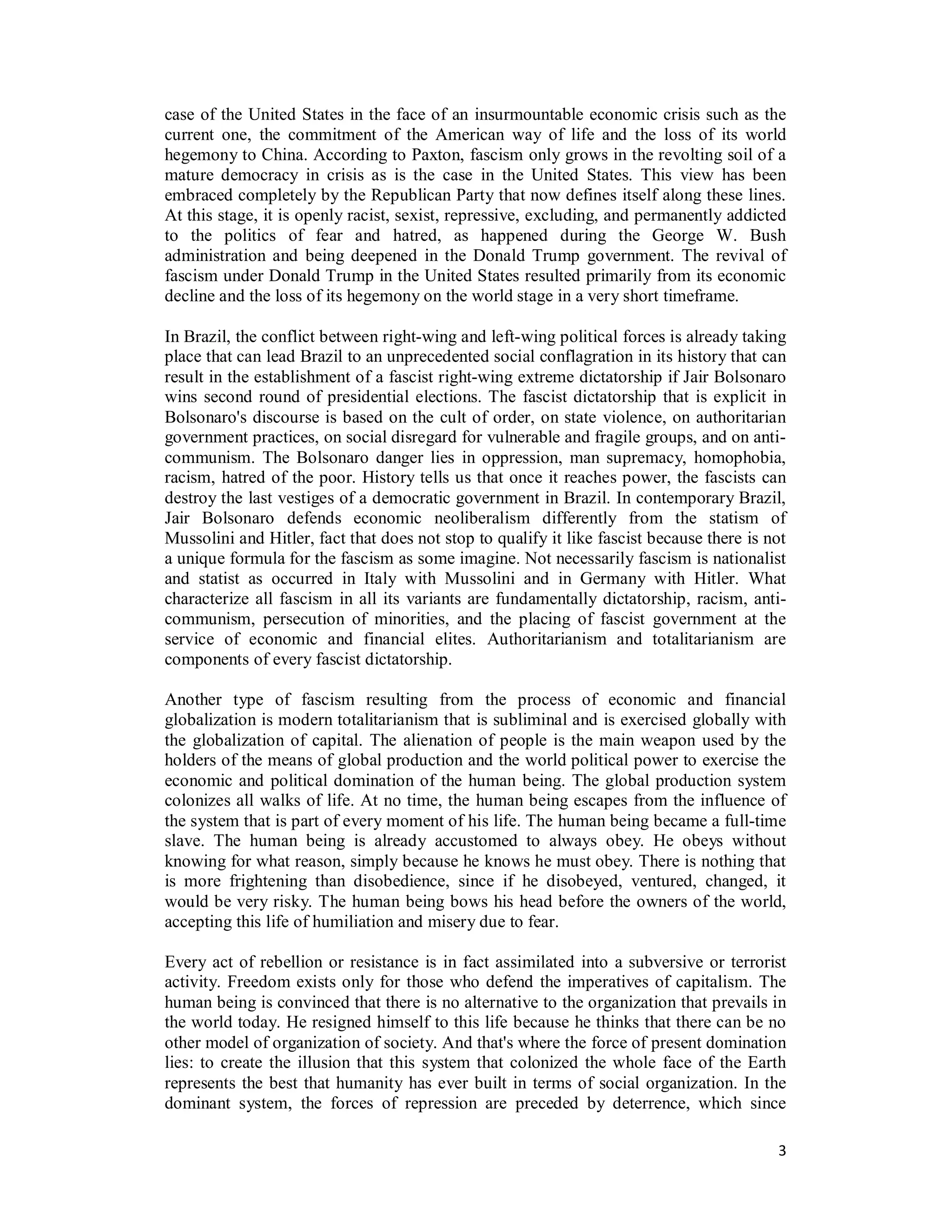 Fascism and its evolution through history | PDF