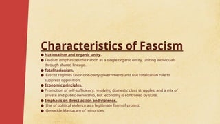 fascism in italy.pptx by hitler and Nizism in Germany | PPT