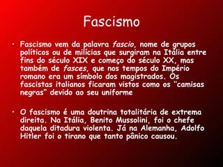 Fascismo | PPT