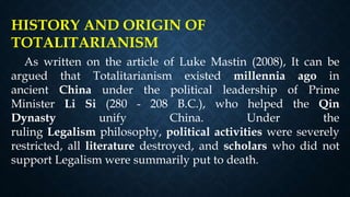 Fascism vs totalitarianism | PPTX