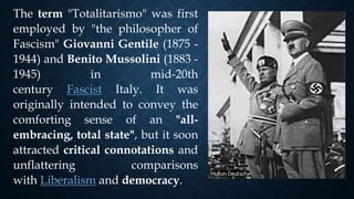 Fascism vs totalitarianism | PPTX