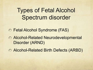 Fetal alcohol syndrome | PPTX