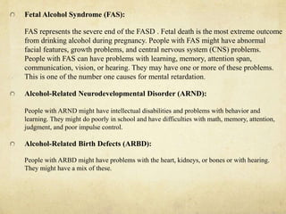 Fetal alcohol syndrome | PPTX