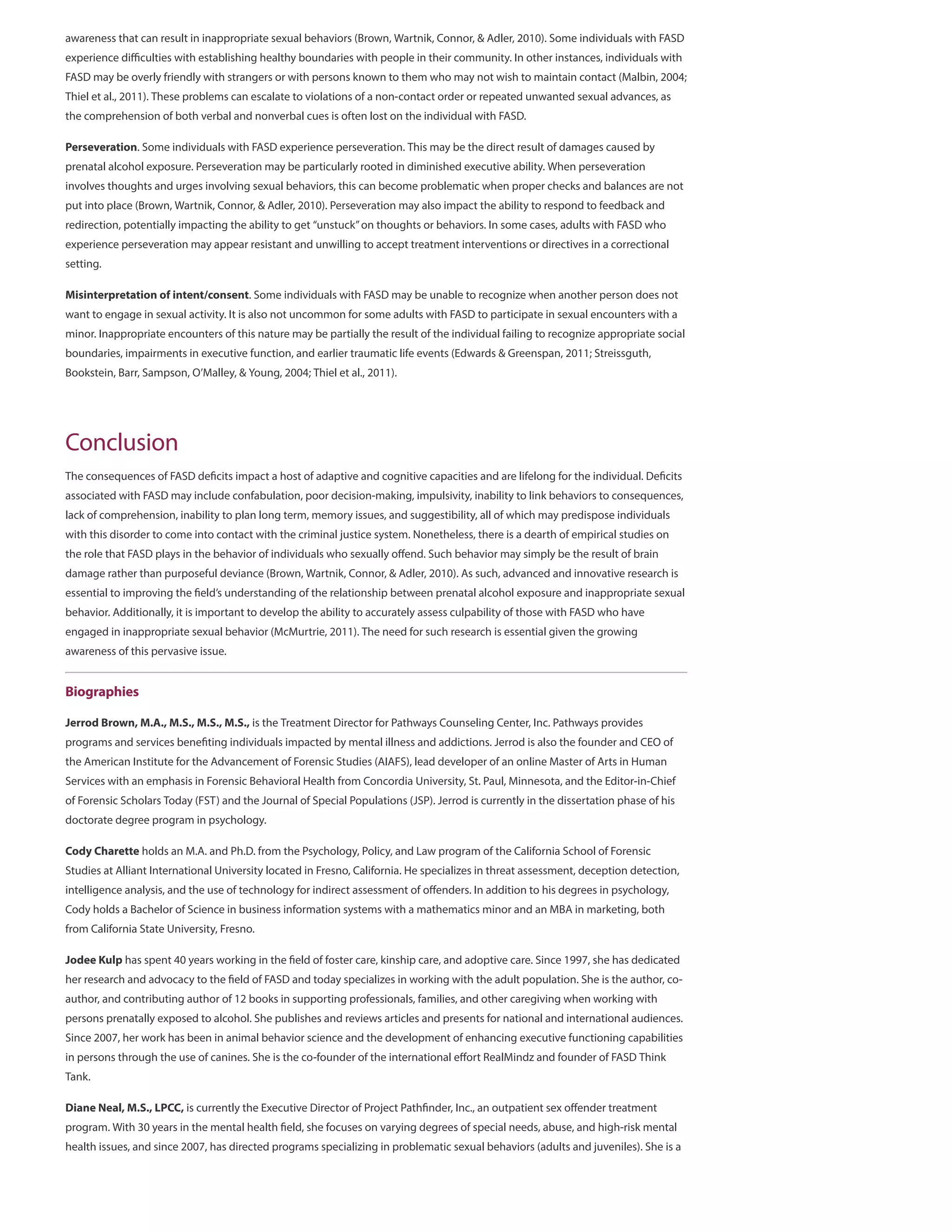 Fasd and sexuality | PDF | Sexual Conditions | Sexual Health