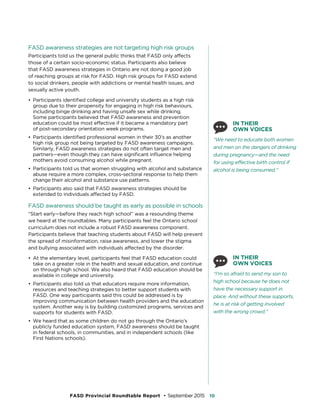 Fasd roundtable report | PDF