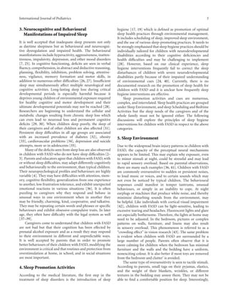 Sleep Health Issues for Children with FASD: Clinical Considerations | PDF