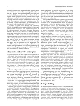 Sleep Health Issues for Children with FASD: Clinical Considerations | PDF