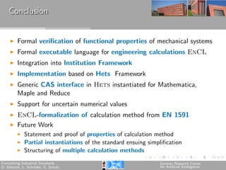 FASE 2011 - Formalizing and Operationalizing Industrial Standards | PDF