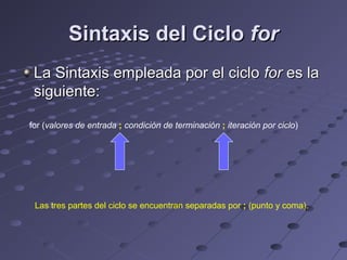 Fase 5 ciclo for | PPT