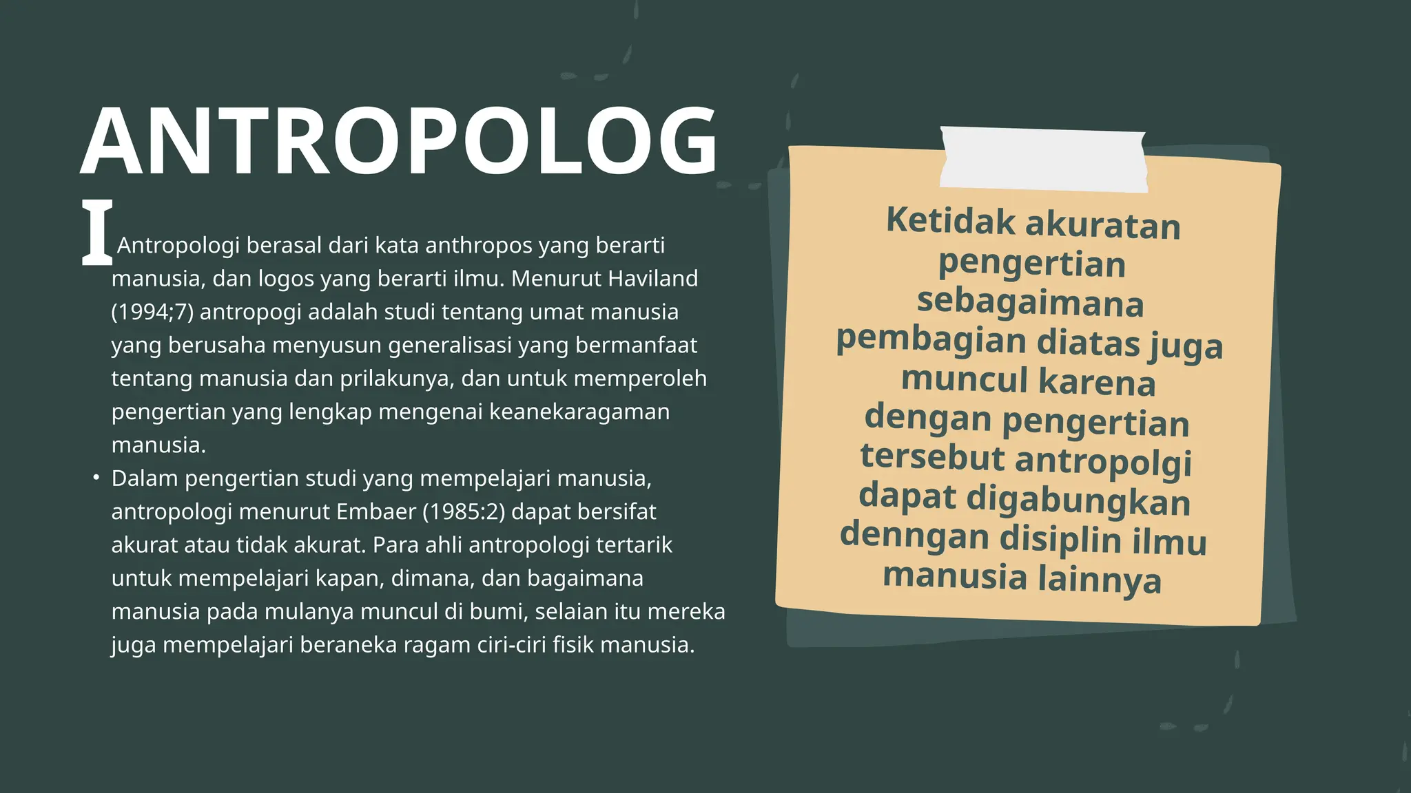 FASE FASE ANTROPOLOGI di dunia dan indonesia | PPTX