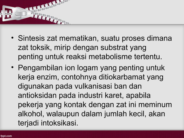 Fase kerja toksikan | PPT