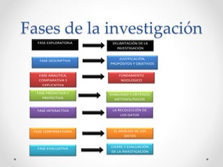 Fase proyectiva de la investigación y criterios metodológicos | PPTX