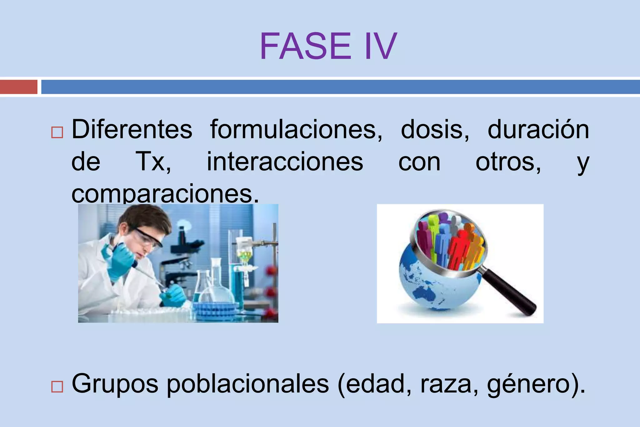 Fases clínicas: Estudios de la fase I, II, III y IV | PPTX