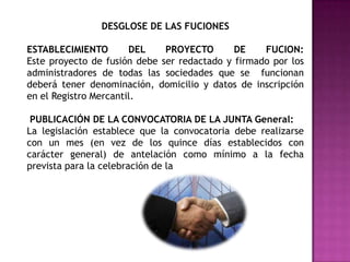 Fases de la fusiones | PPTX