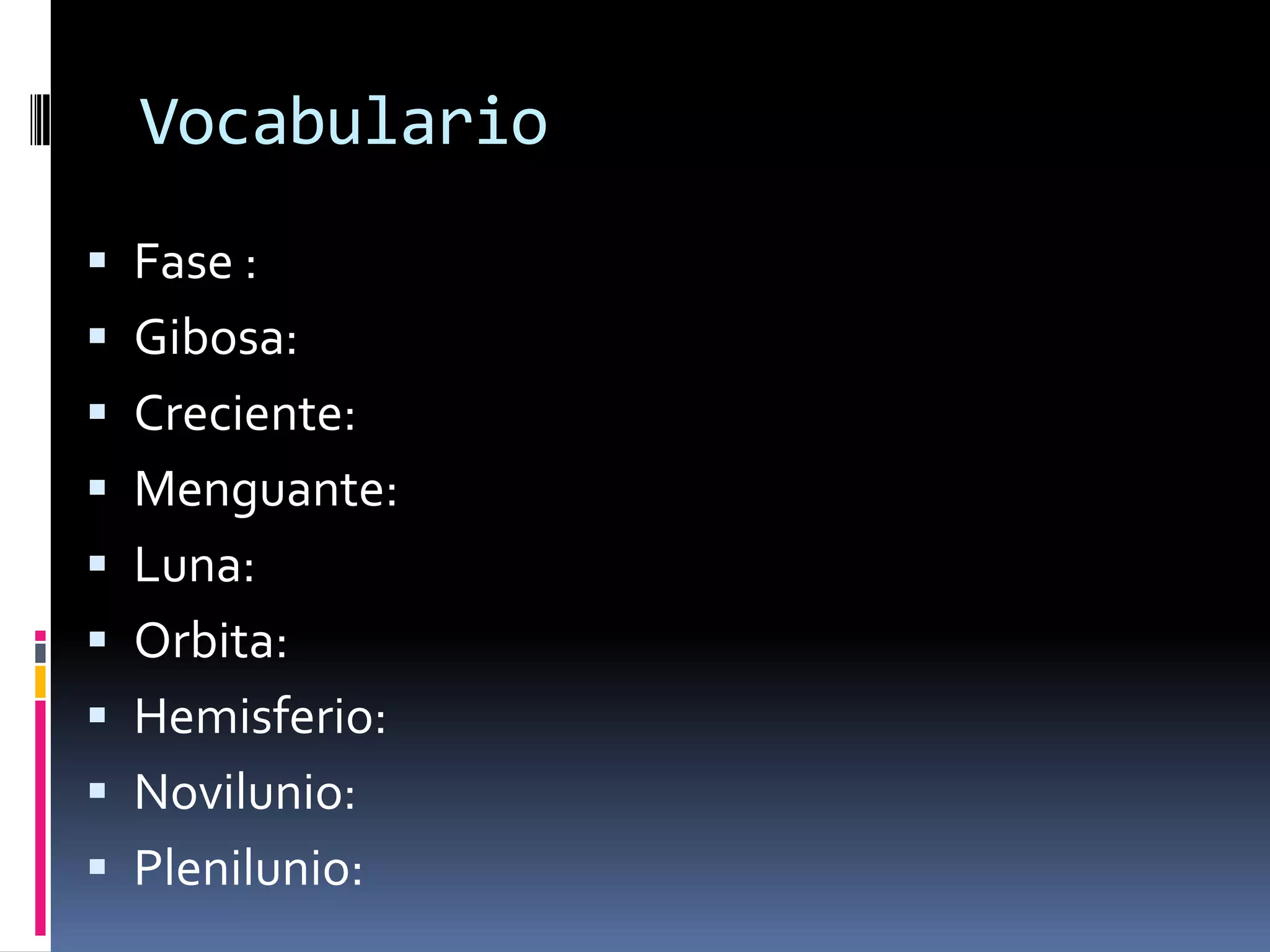 Fases de la luna | PPTX