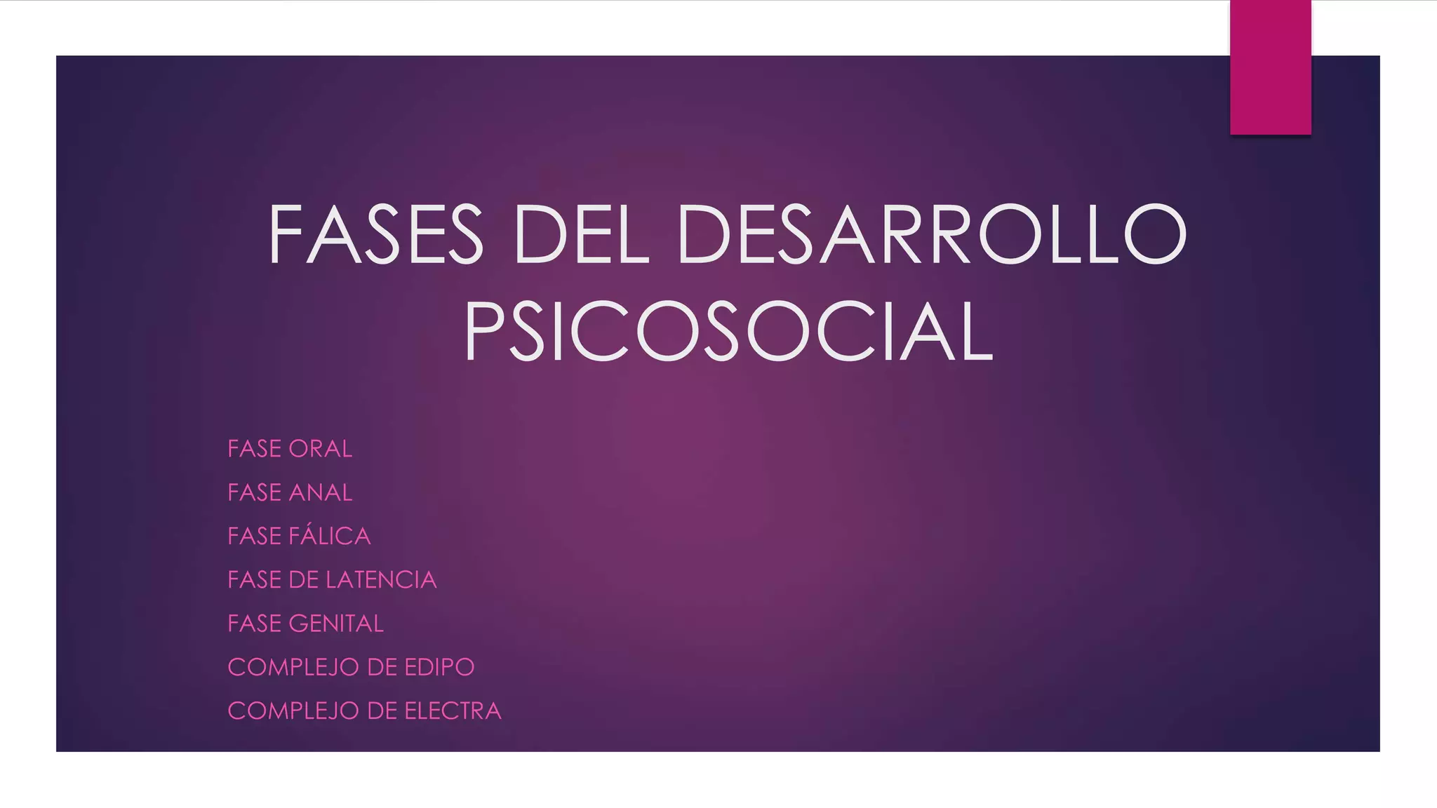 Fases Del Desarrollo Psicosocial Ppt