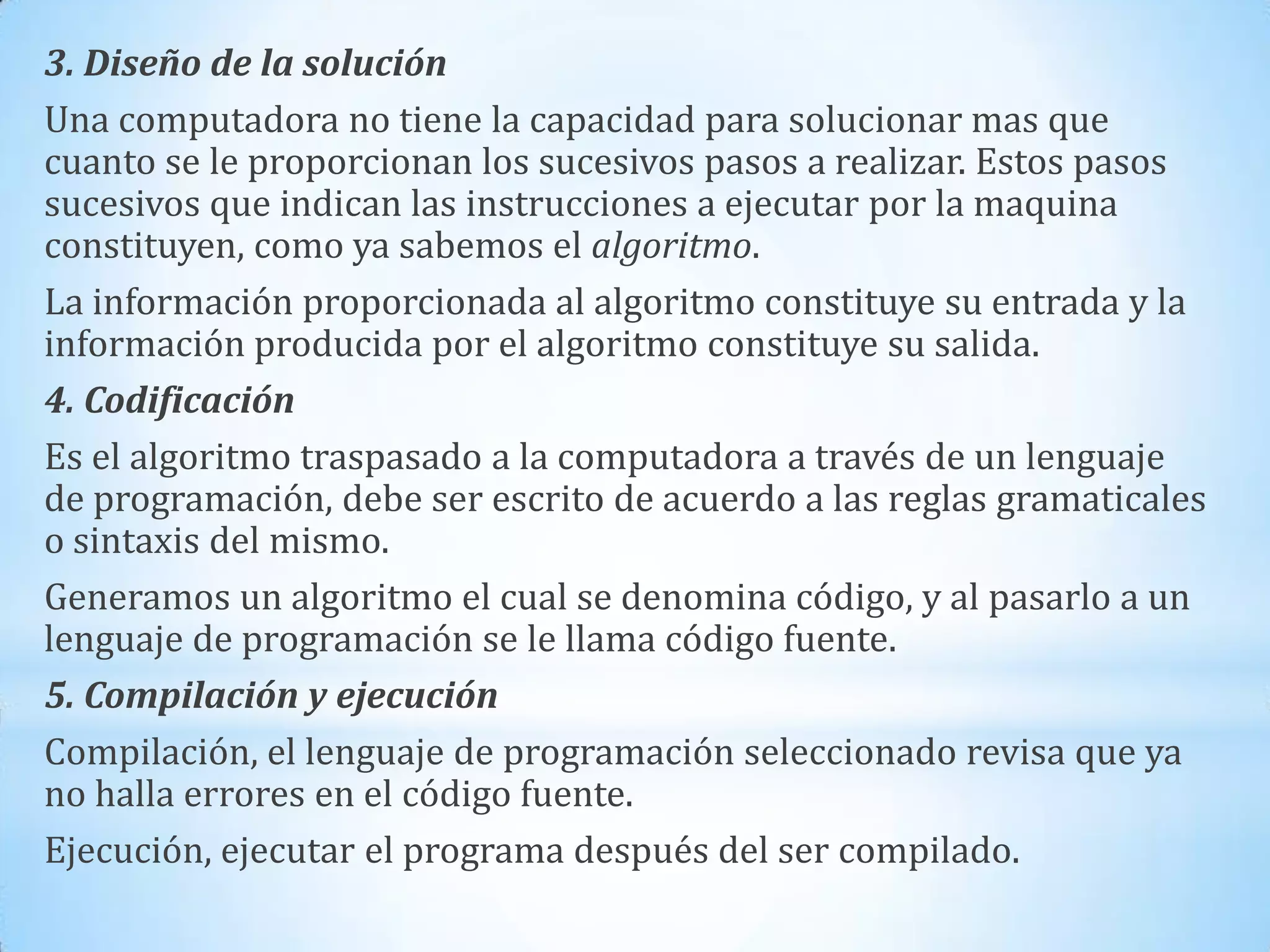 Fases del proceso de la programación | PPTX
