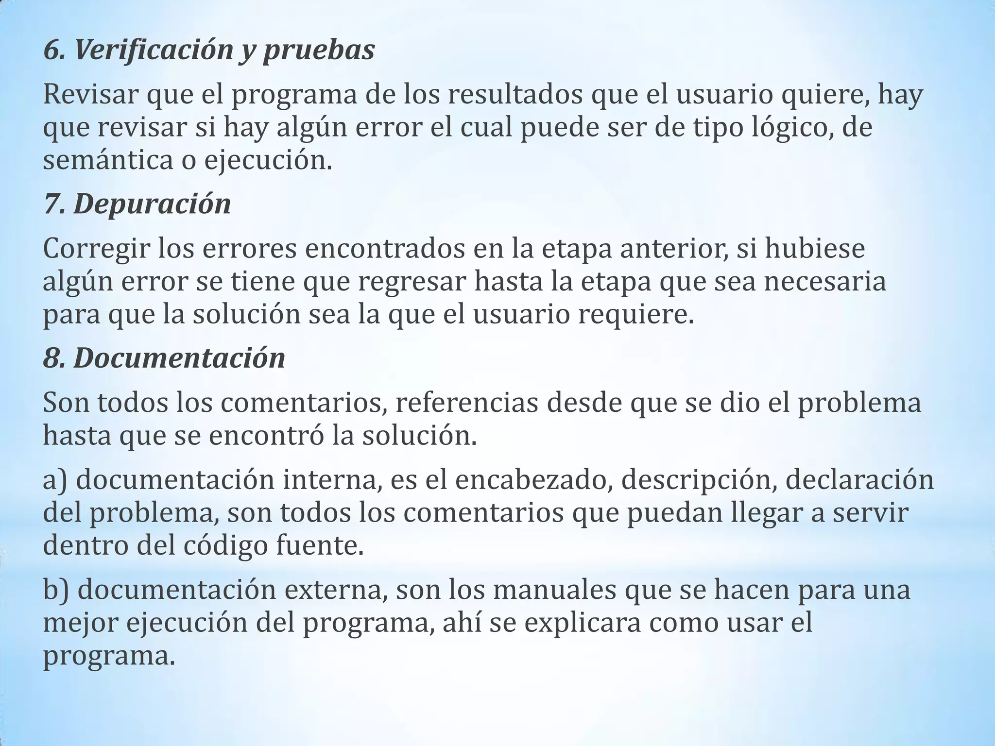 Fases del proceso de la programación | PPTX