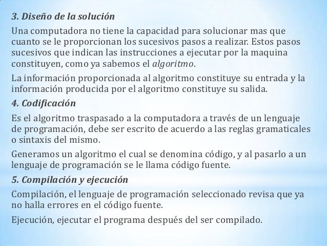 Fases del proceso de programación : Fases de el proceso de la ...