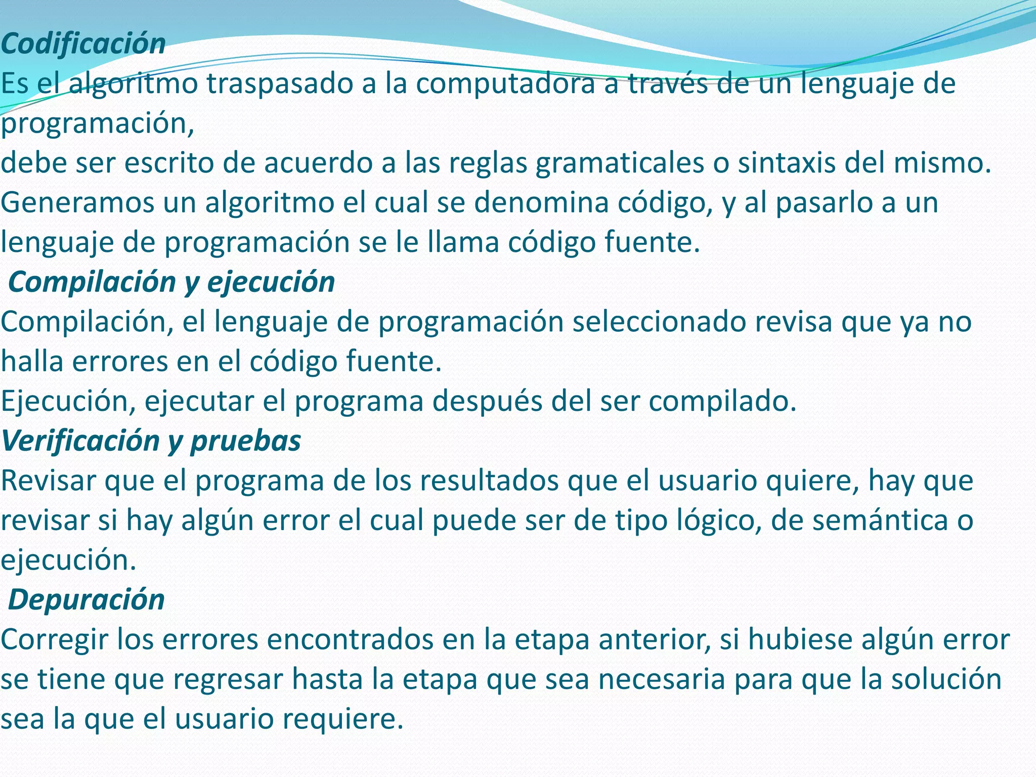 Fases del proceso de programación | PPT