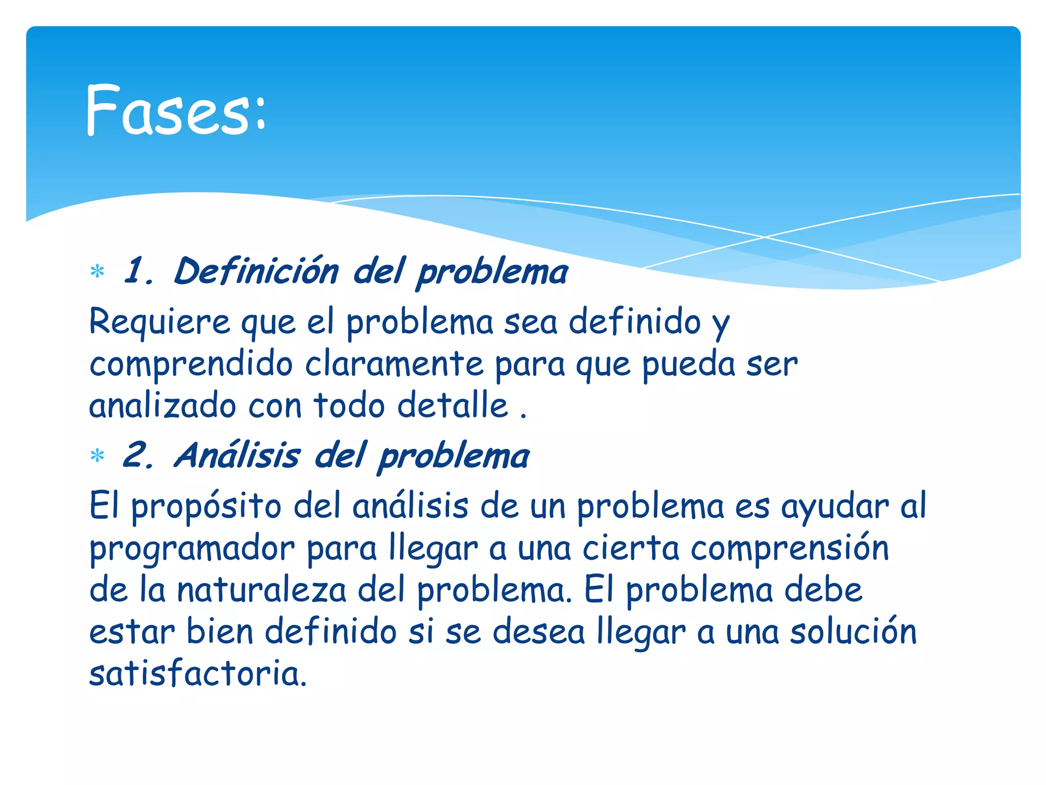 Fases del proceso de programación | PPT