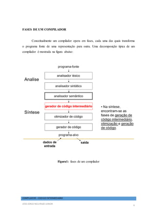 Fases de um compilador | DOCX