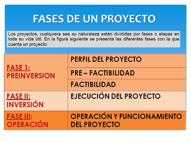 Fases de un proyecto | PPTX