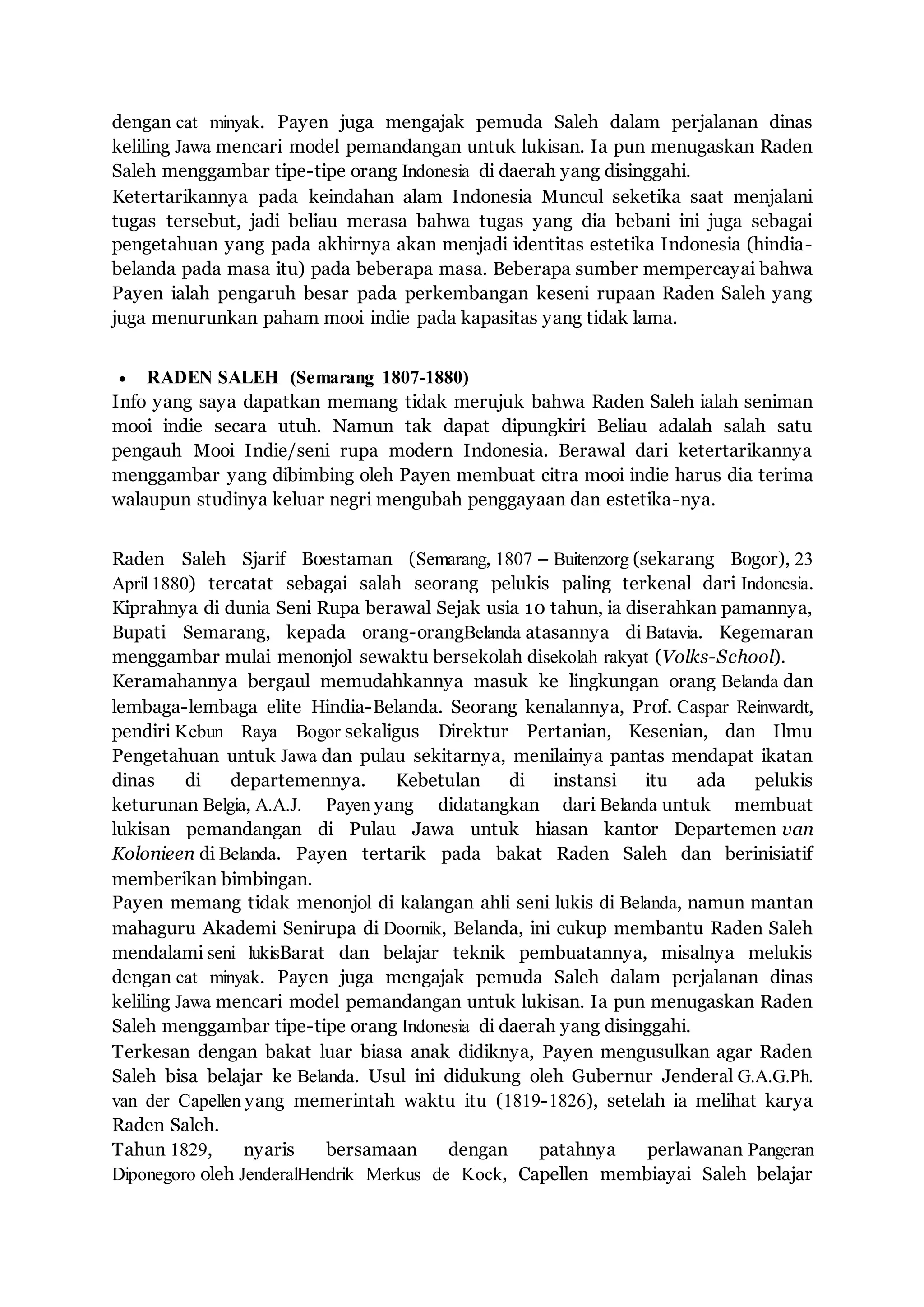 Fase Sejarah Perkembangan Senirupa Indonesia | DOCX