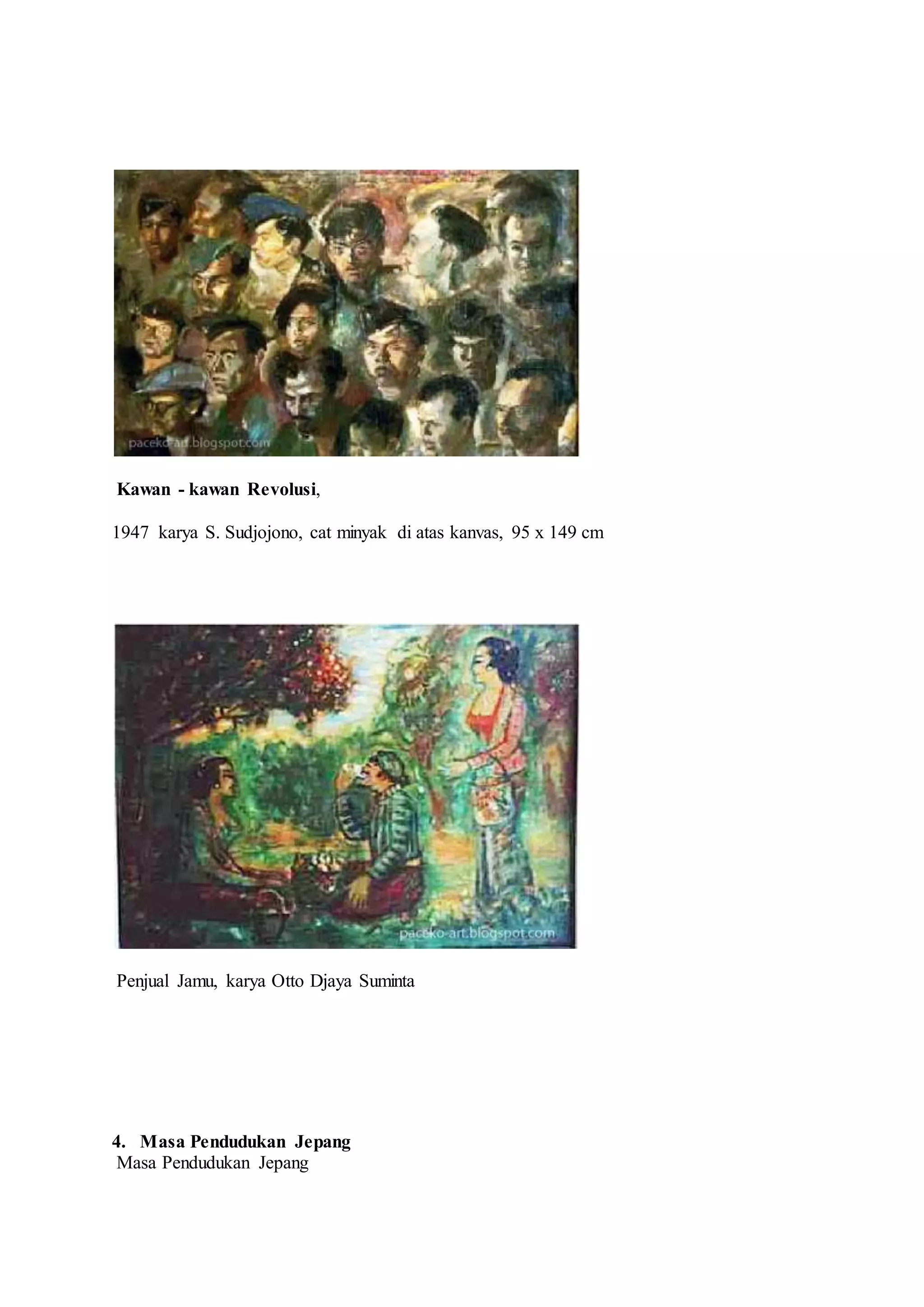 Fase Sejarah Perkembangan Senirupa Indonesia | DOCX