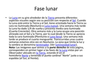 Fases lunares presentacion | PPTX