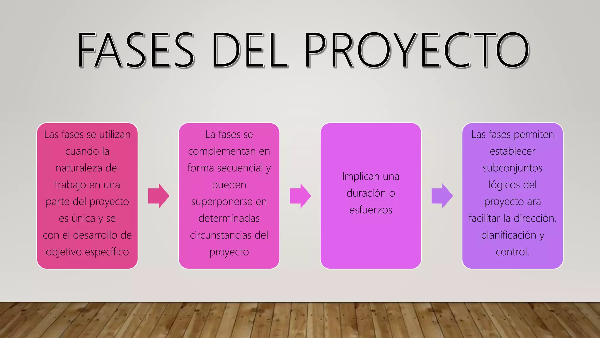 Fases y ciclo de vida del proyecto | PPTX