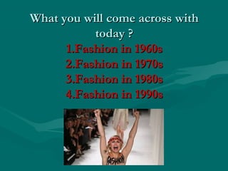 1960s Fashion Powerpoint