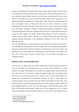 FASHION AND GLOBALIZATION | PDF