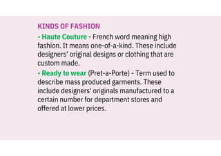 FASHION. pdf presentation about fashion and design | PDF