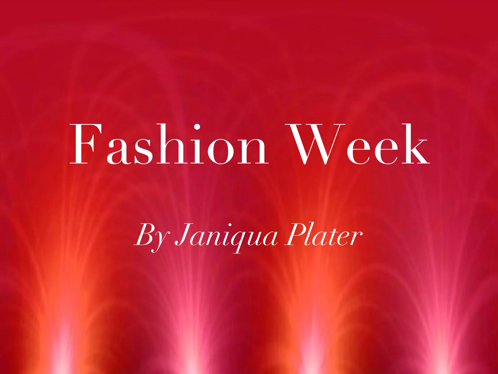 fashion week | PPT