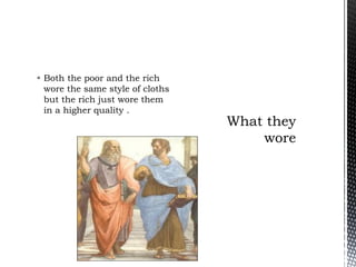 Fashion and clothing in ancient times | PPT