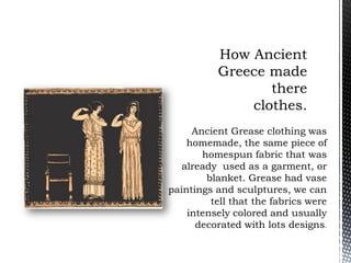 Fashion and clothing in ancient times | PPT
