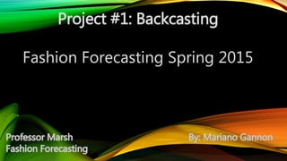 Fashion Backcasting | PPT
