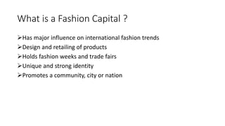 Fashion Capitals | PPTX