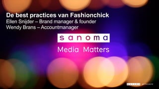 De best practices van Fashionchick | PPT