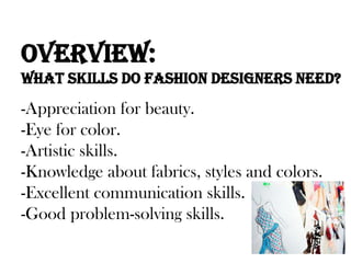 Fashion Designers | PPTX