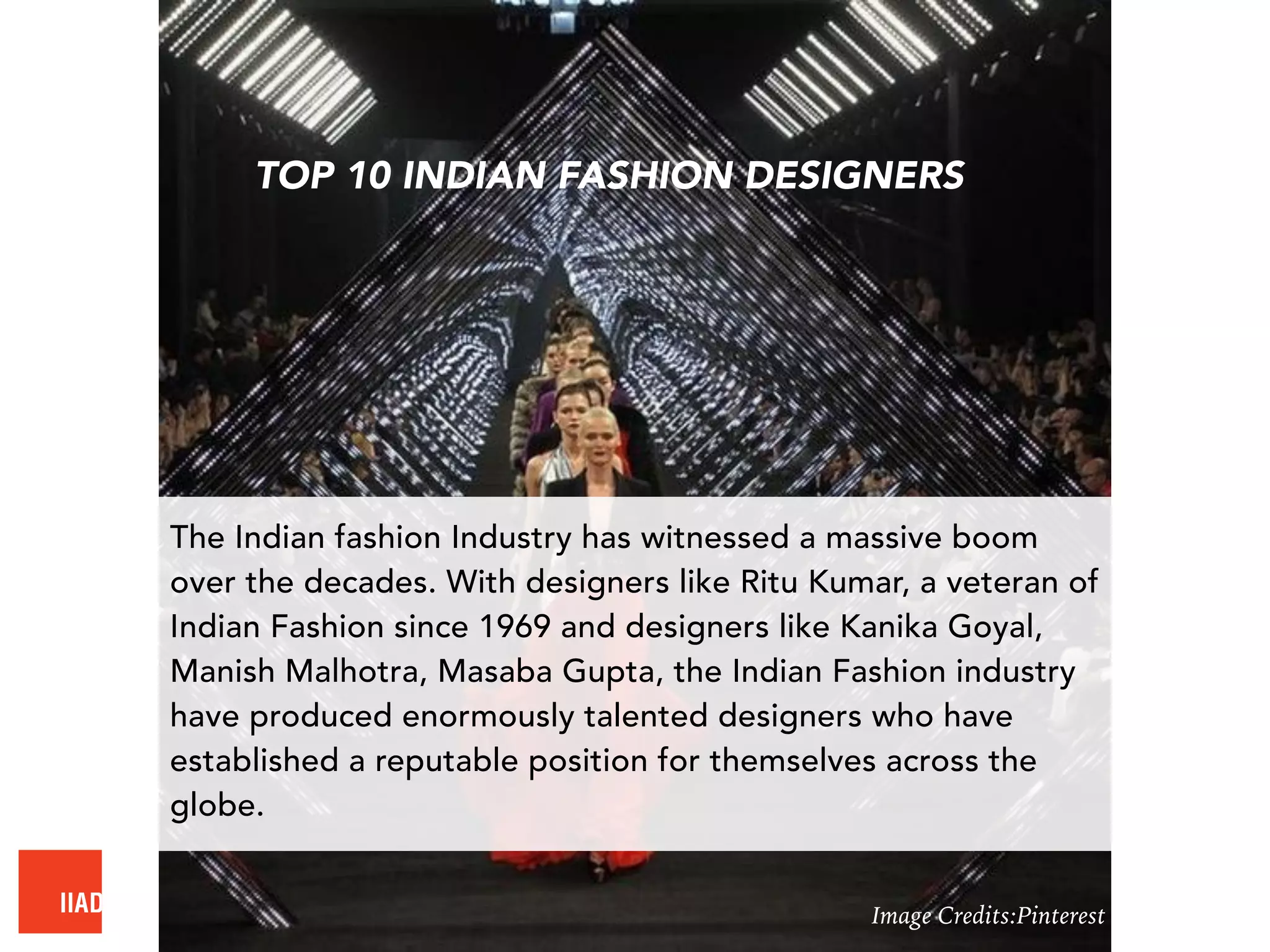 Top 10 Indian Fashion Designers | PDF